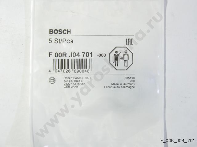 F 00r J04 701 Кольцо установочное Bosch Ярославна топливная 8107