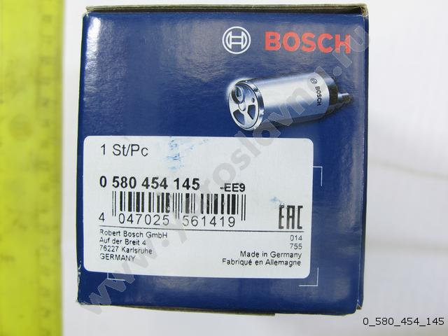 0 580 454 145 Электробензонасос EKP-14-5, замена 0580454001 BOSCH ...